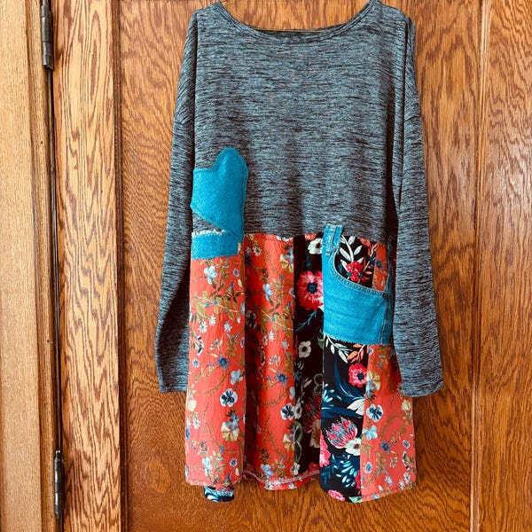 Patchwork Tunic - Etsy