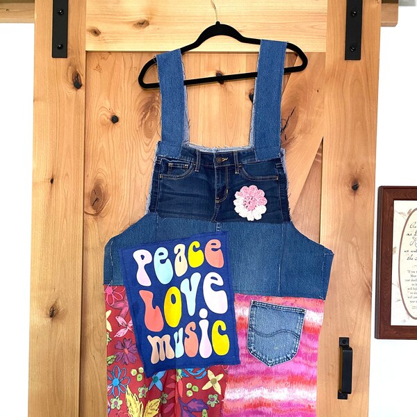 Patchwork Overalls - Etsy