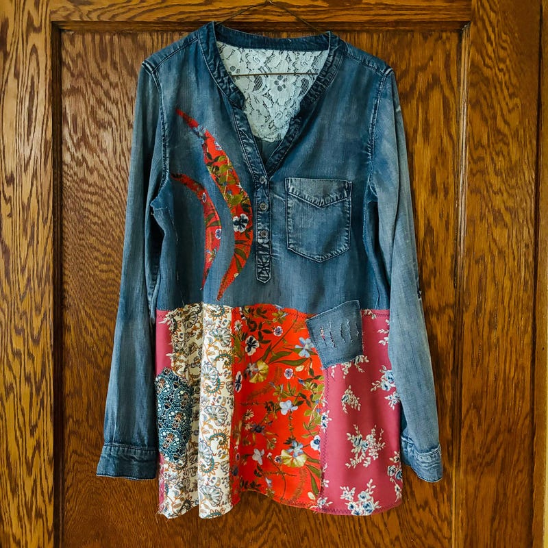Patchwork Tunic - Etsy