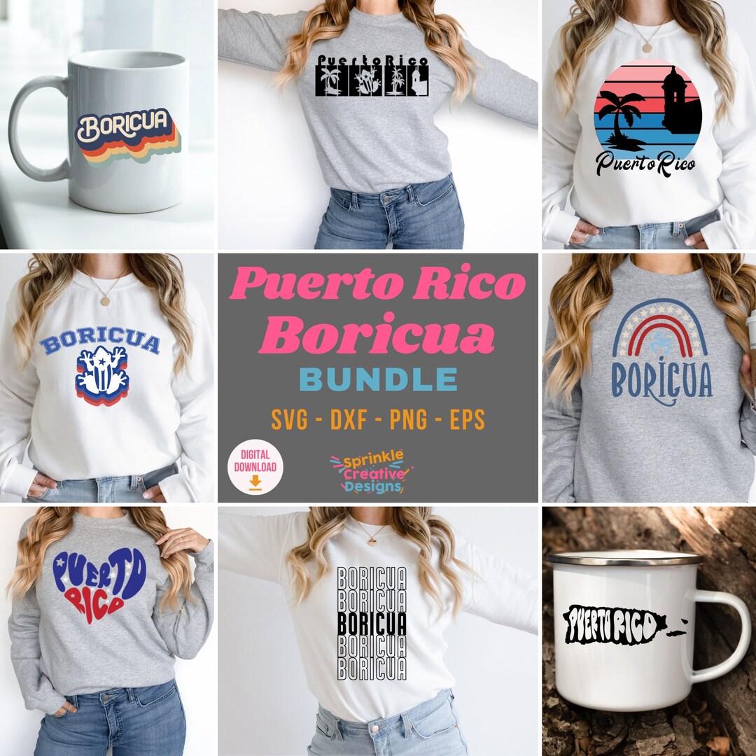 Puerto Rico Svg Bundle - PR Cut File Bundle - Boricua Cricut Bundle ...