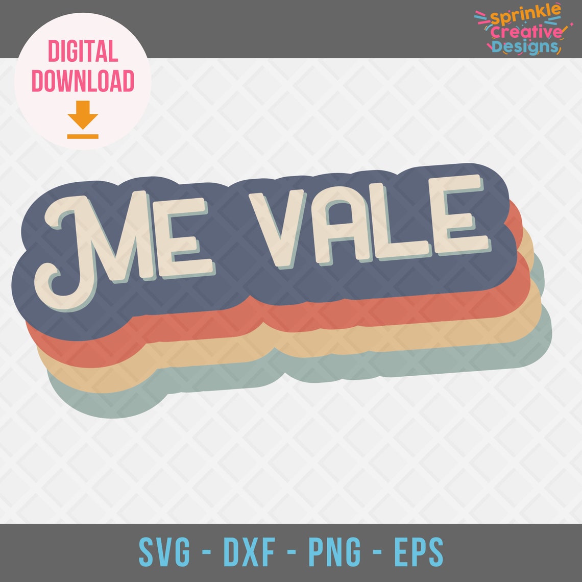 Me Vale Svg - Retro Me Vale Svg - Don't Care Svg - Spanish Svg ...