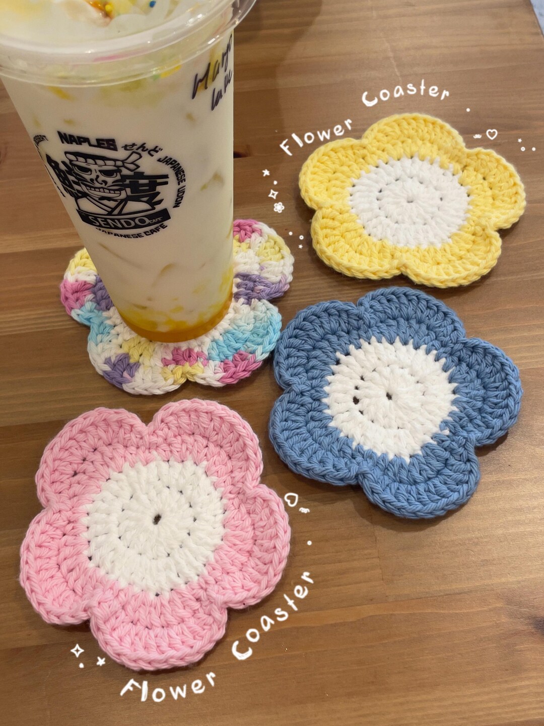 Basic Flower Coaster - Etsy