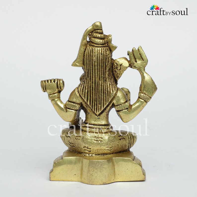 Lord Shiva Statue Small Size Mahadev Idol Brass Adiyogi - Etsy UK