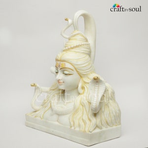 Marble Shiva Statue,47 CM Large Shiv Idol With Pure Marble, Shiv ...
