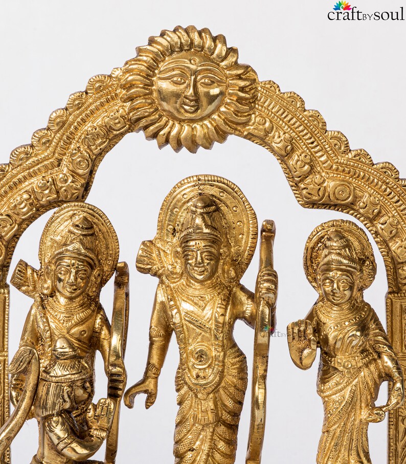 Ramdarbar Statue in Brass20cm Ram Ji Family Statue Lord Rama - Etsy