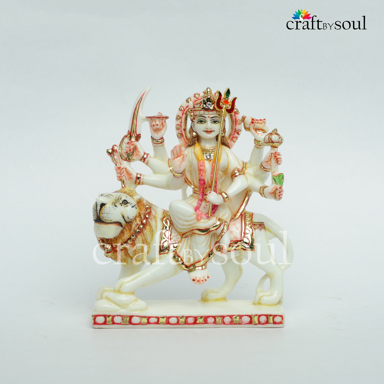 Maa Durga Statue,16 Cm Resin Bengali Devi for House, Goddess Devi ...