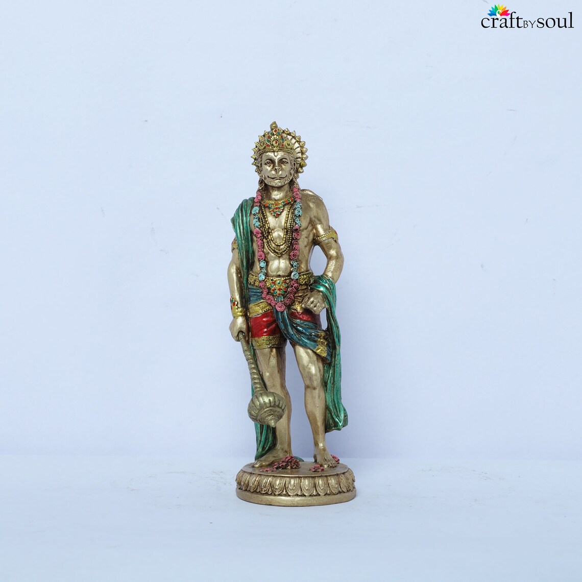 Lord Hanuman Statue26 Cm Standing Hanuman Figurine Resin - Etsy