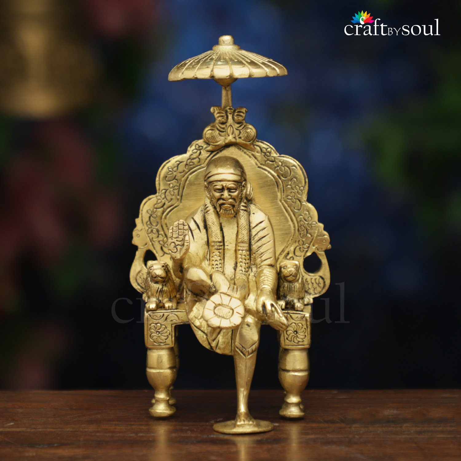 Sai Baba Statue,pure Brass 6 Inch Shirdi Sai Baba,hindu Indian God Sai ...