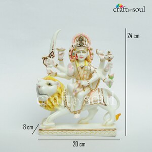 Maa Durga Statue,23 Cm Resin Bengali Devi for House, Goddess Devi ...