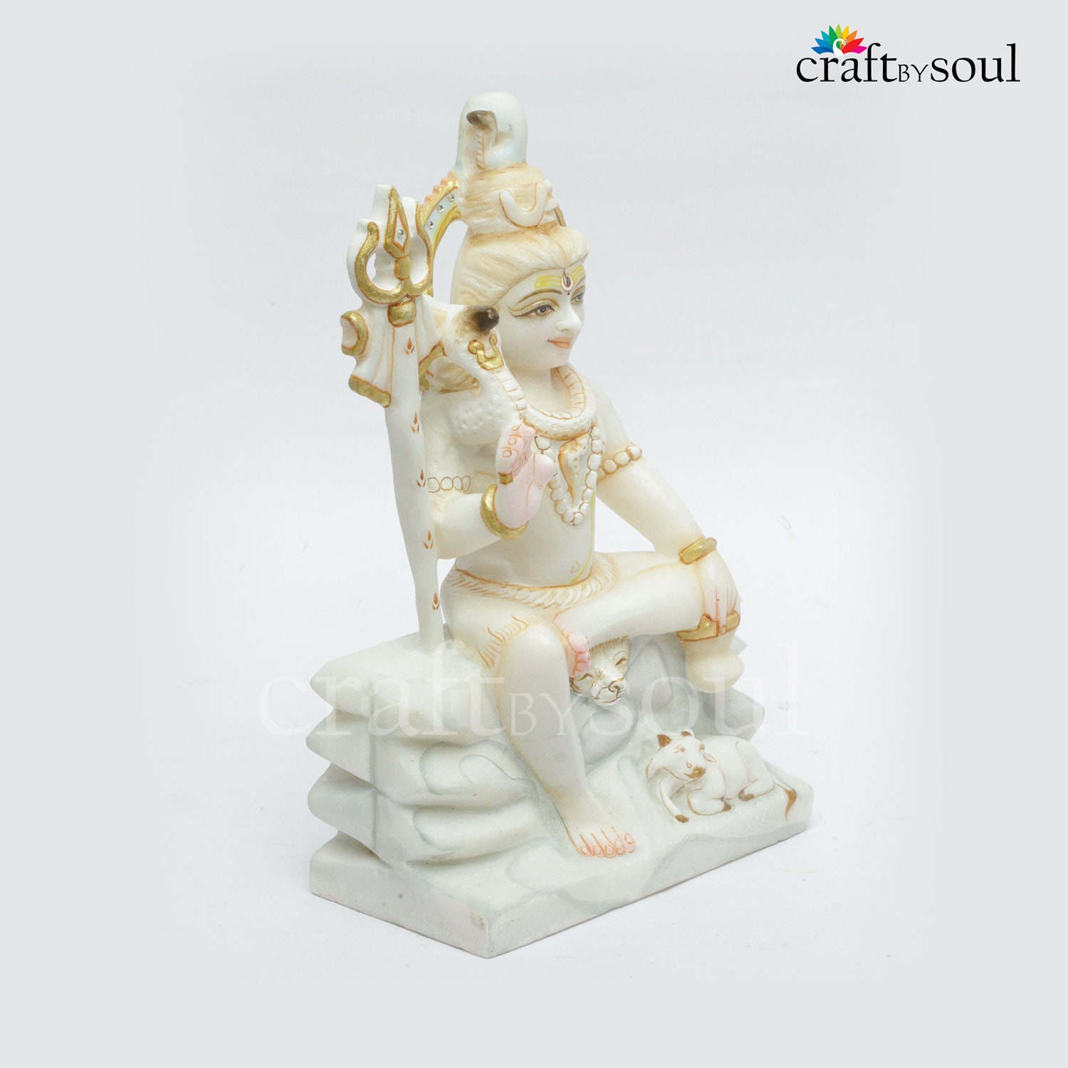 Marble Shiva Statue,31cm Small Shiv Idol With Pure Marble, Shiv ...