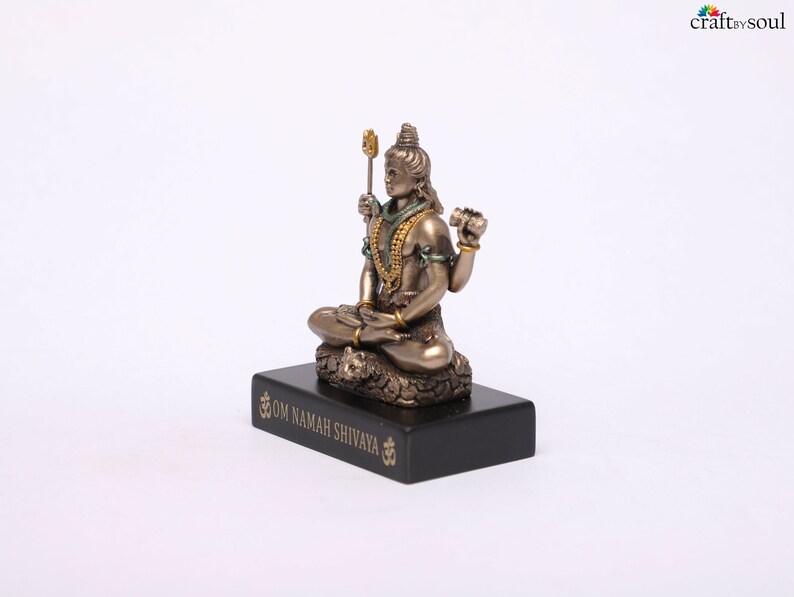 Lord Shiva Statue Small Size Mahadev Idol for Car Adiyogi | Etsy