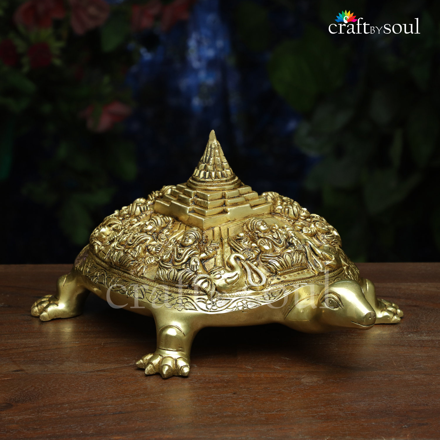 Brass Tortoise With Shree Yantra Showpiece for Good Luck - Etsy