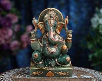 Jade Ganesha Aventurine Ganeshagemstone Ganesh Ganesh - Etsy