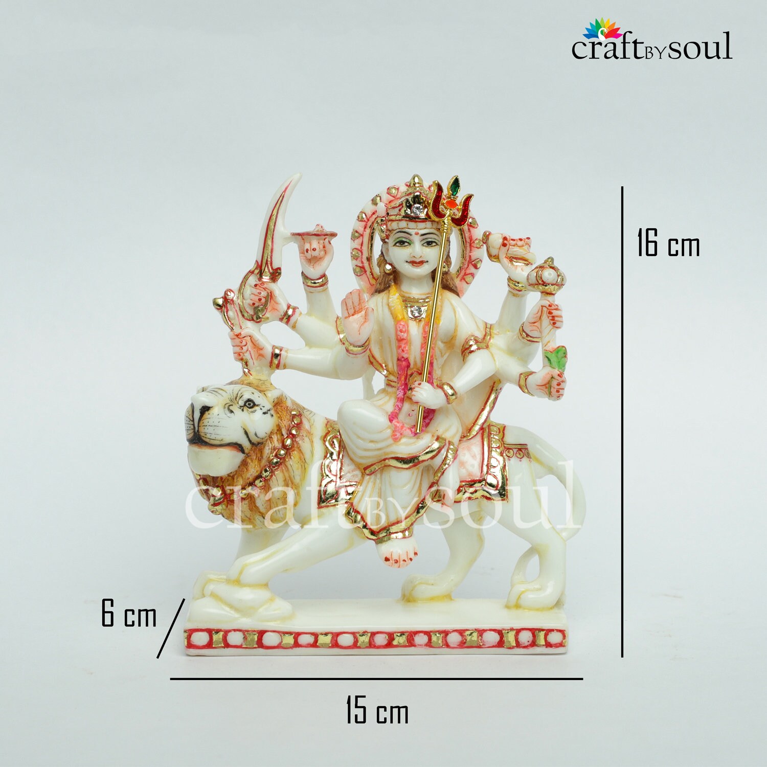 Maa Durga Statue16 Cm Resin Bengali Devi for House Goddess - Etsy