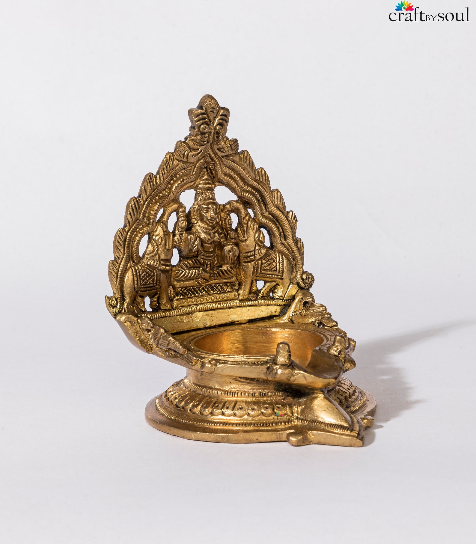 Brass Annam Lakshmi Diya,laxmi Deepam for Temple Mandir Puja, Oil Wick ...