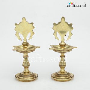 Brass Shankh Chakra Diya, Brass Appam Deepam,brass Deepak 9 Inch for ...