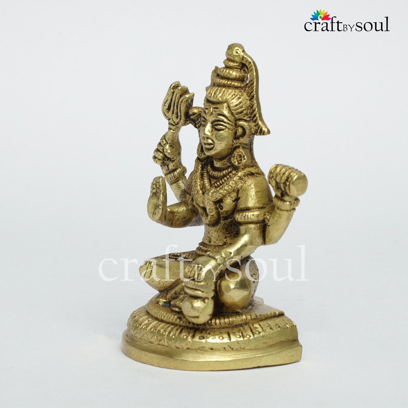 Lord Shiva Statue Small Size Mahadev Idol Brass Adiyogi - Etsy UK