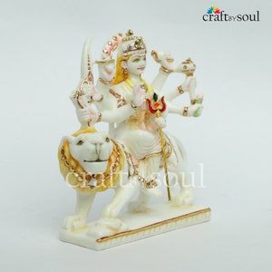 Maa Durga Statue,17 Cm Resin Bengali Devi for House, Goddess Devi ...