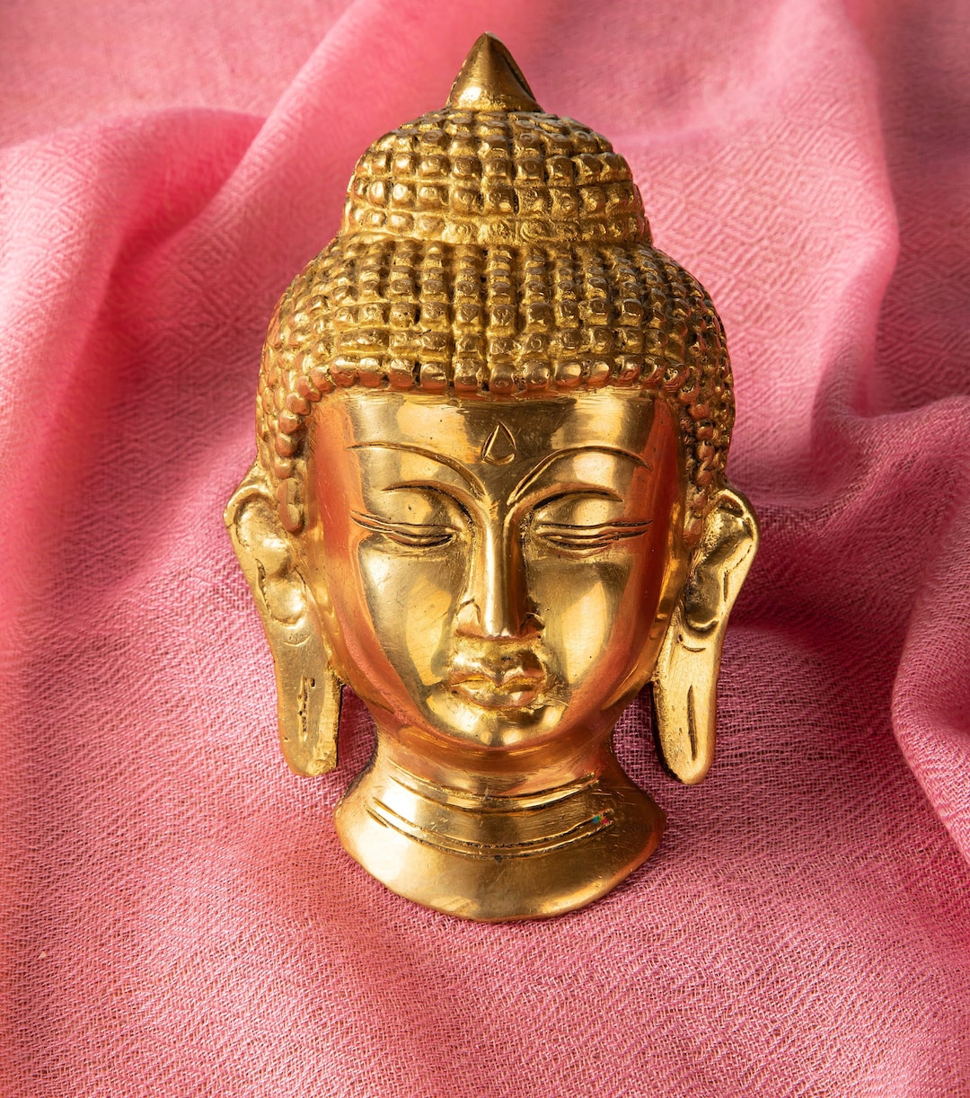Brass Buddha Statue,13cm Brass Lord Buddha Wall Hanging, Outdoor Indoor ...