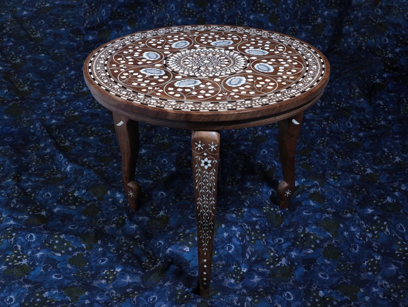 Inlay Coffee Table Bone Inlay Table Mother of Pearl Coffee - Etsy