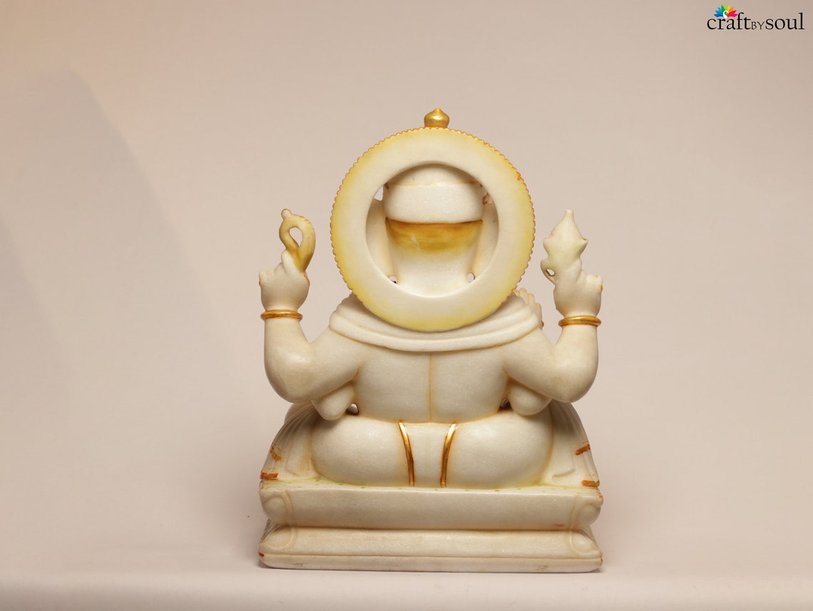 Marble Ganesha Statue20 Big Pure Marble Ganesh | Etsy