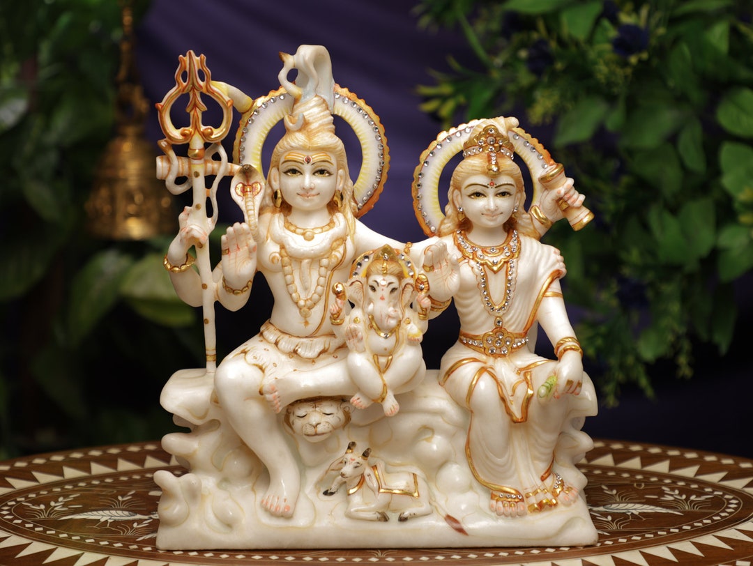 Marble Shiv Pariwar Family Statue,lord Shiva,godess Parvati,shiv Family ...