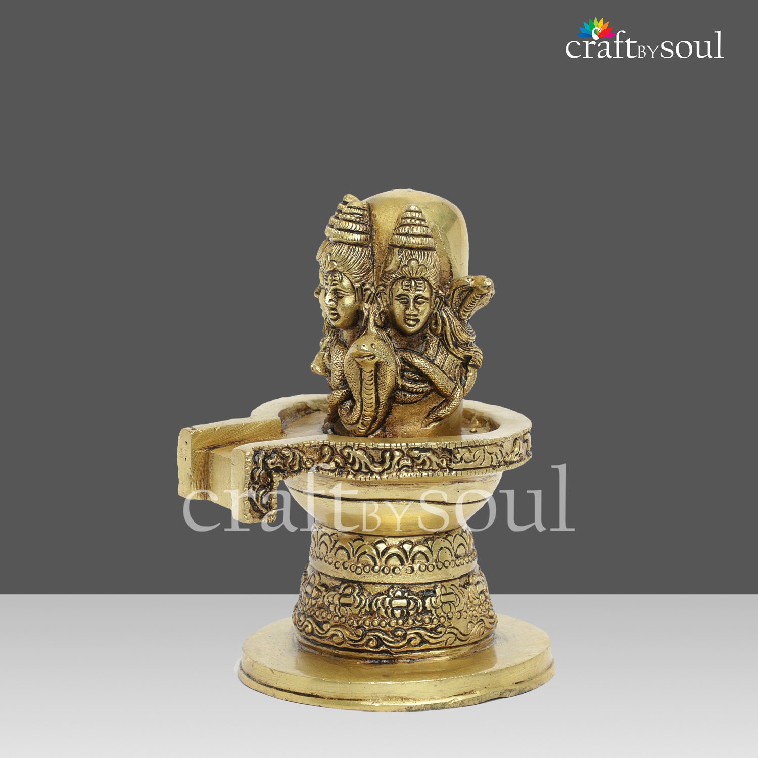Small Brass Shivlingam, Shiva Lingam Sculpture,brass Shivling With Naag ...