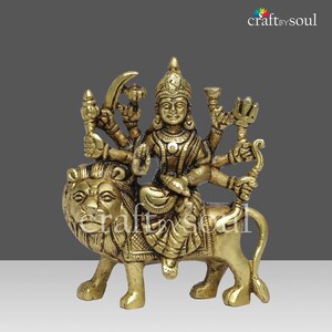 Maa Durga Statue 4 Inch Brass Devihandmade Brass - Etsy UK