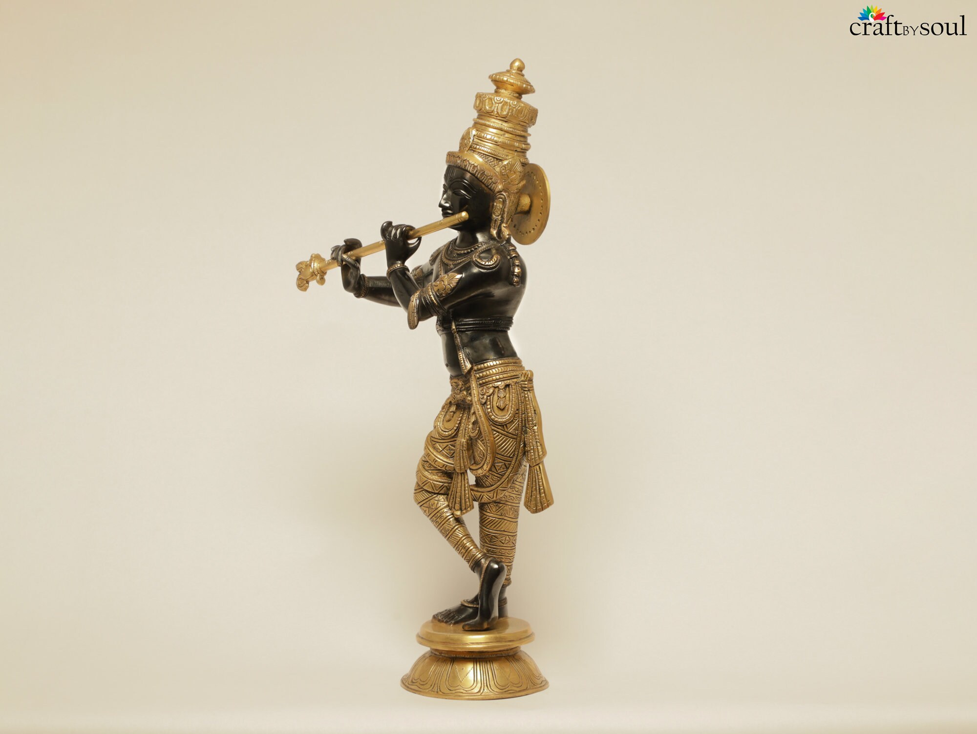 Krishna Statue in Brass 60CM Big Large Size Krishna Brass | Etsy