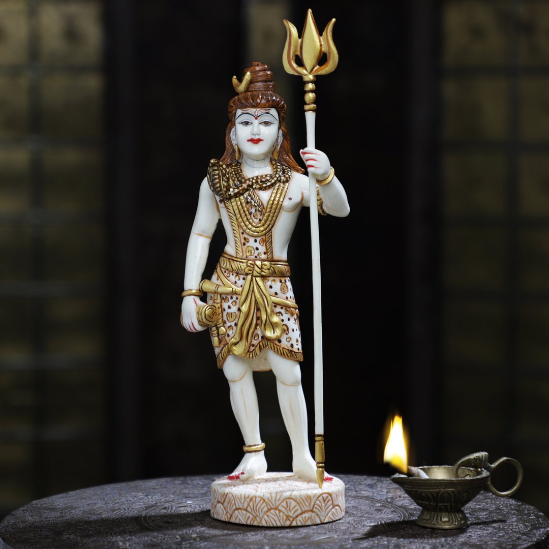 Lord Shiva Statue,resin Standing Shiv Figurine, Shiv Shankar Idol,13 ...