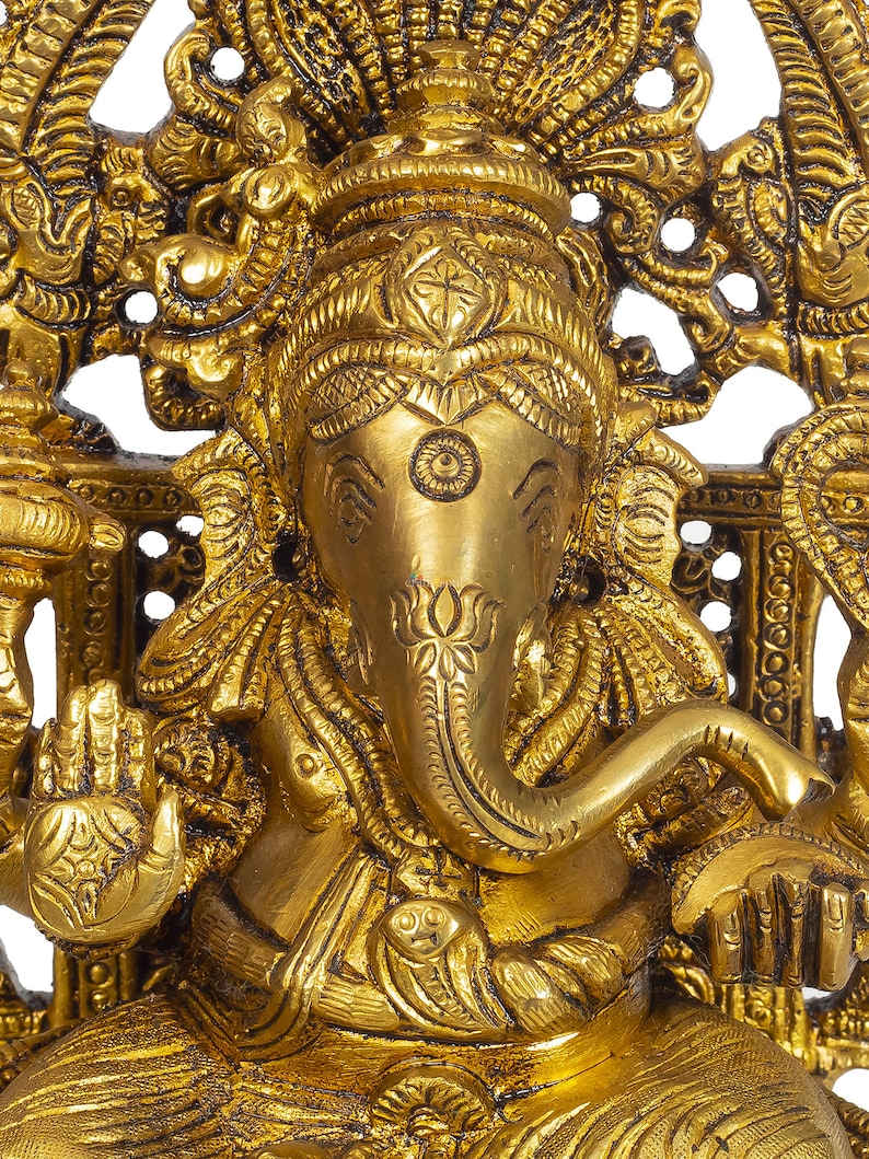 Brass Ganesh Statue Brass Ganesha Idollord Ganesha Statue - Etsy