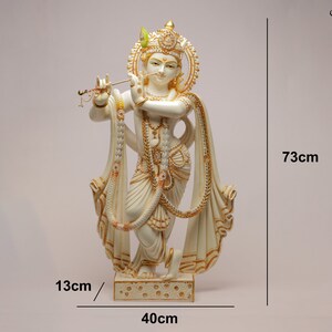 Krishna Statue,73cm Lord Krishna Idol, Shri Krishan Figurine,iskon Idol ...