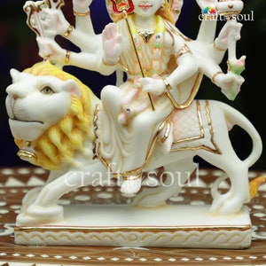 Maa Durga Statue,23 Cm Resin Bengali Devi for House, Goddess Devi ...