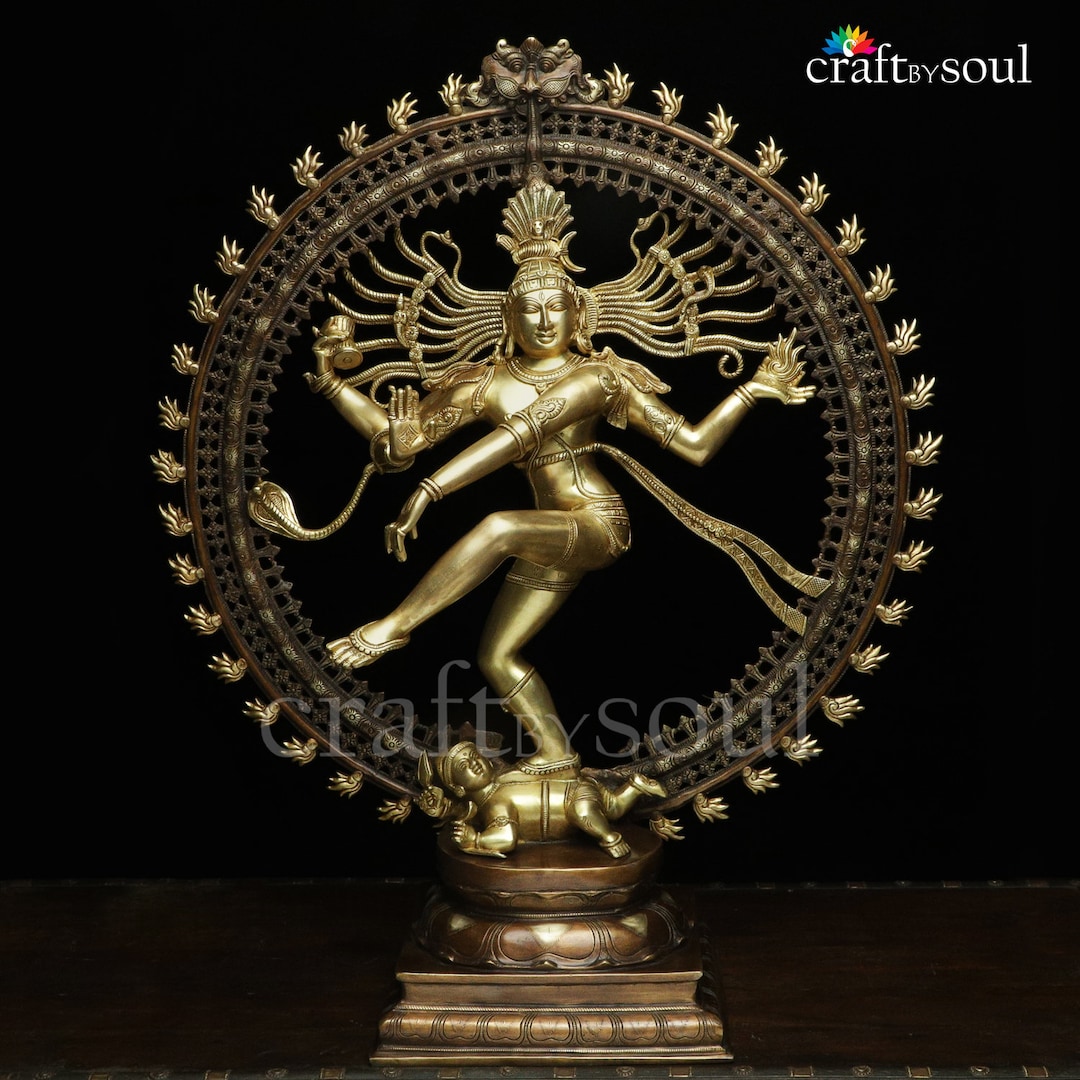 Dancing Shiva Nataraja Statue,37" Big Large Brass Lord Shiva Natraja ...