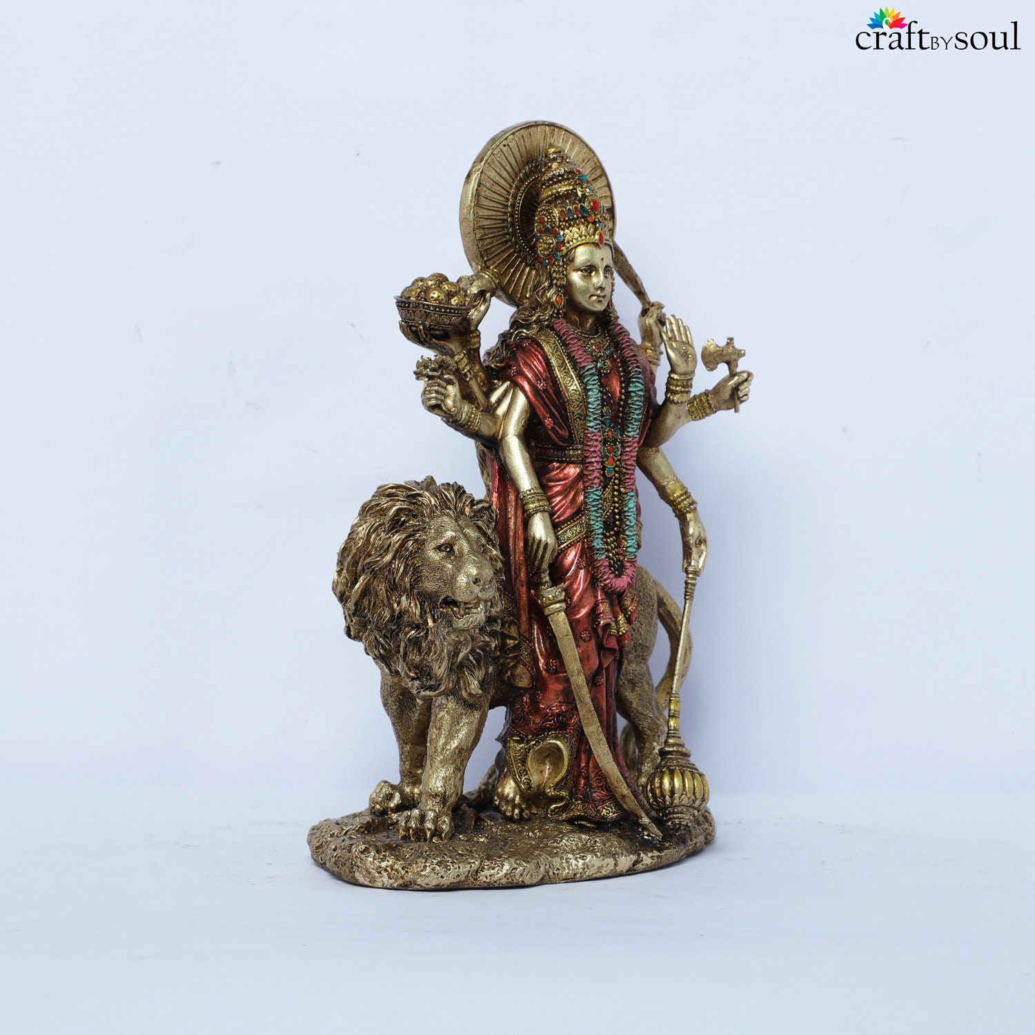 Maa Durga Statue27cm Resin Bengali Devi for House Goddess - Etsy