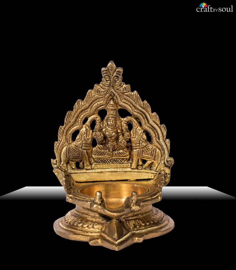 Brass Annam Lakshmi Diyalaxmi Deepam for Temple Mandir Puja - Etsy