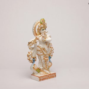 Marble Krishna Statue, 32cm Lord Krishna Idol, Shri Krishan Statue ...