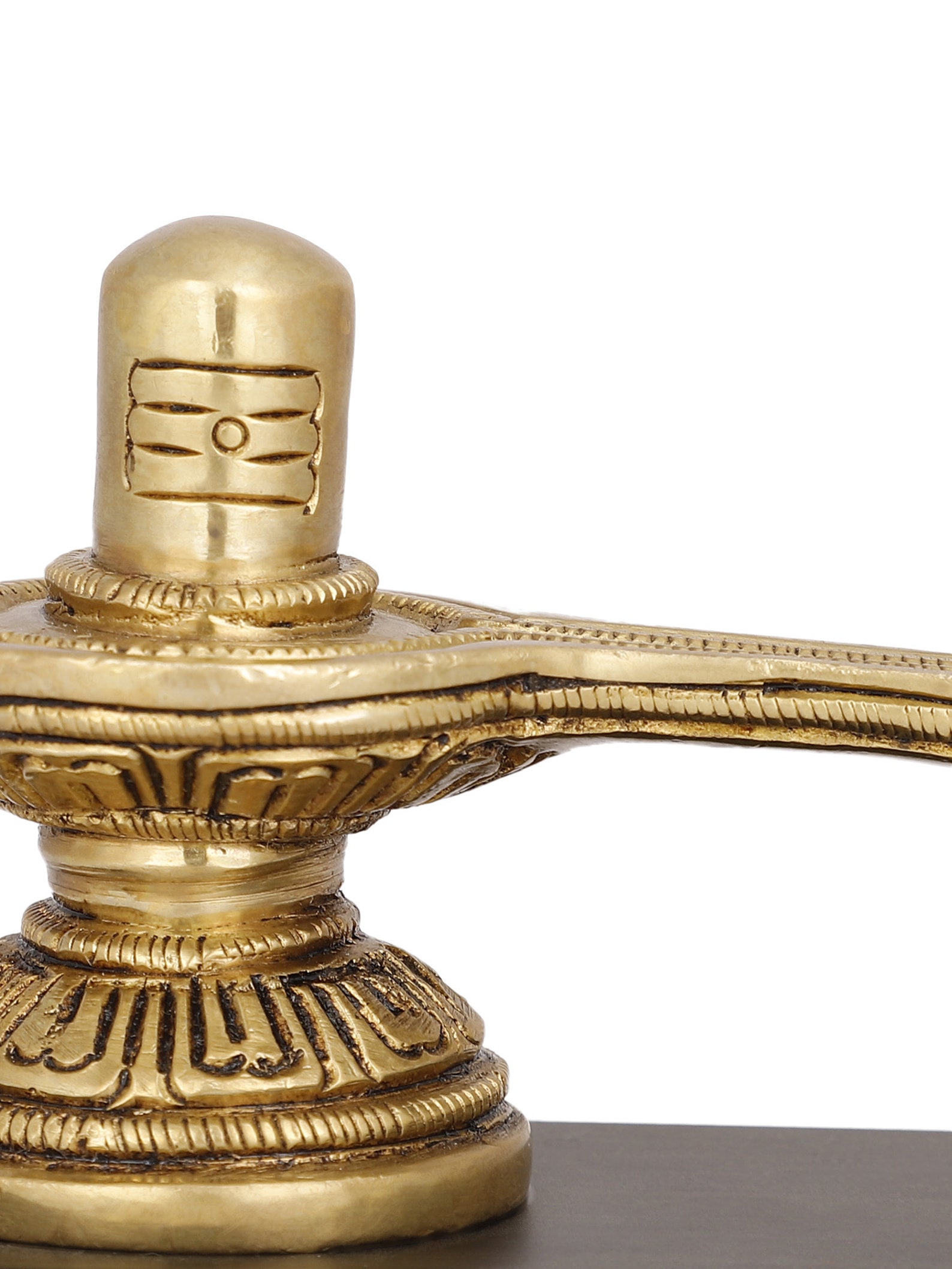 Brass Shivling with Wooden Base Brass lord shiva Lingam with | Etsy