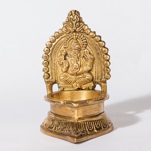 Brass Annam Ganesh Diya, Brass Appam Deepam,brass Deepak 11cm for ...