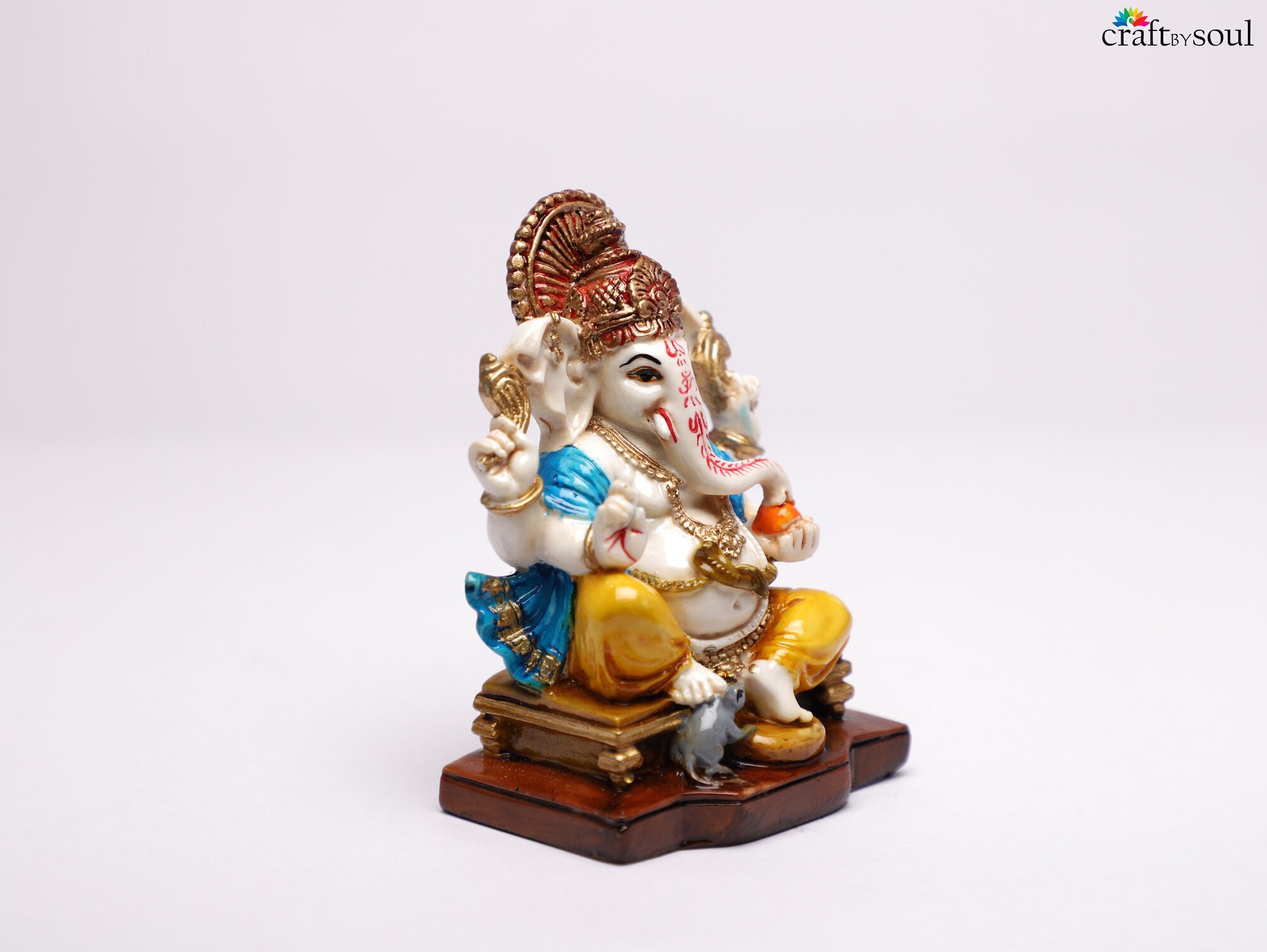 Lord Ganesha Statue 4 Inch Ganesh Statue Cultured Marble | Etsy