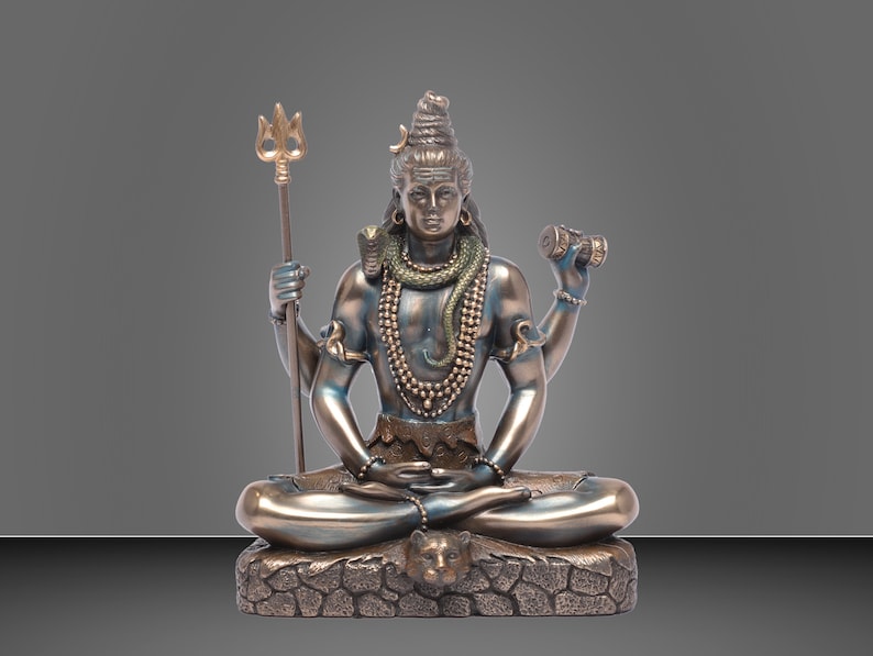 Lord Shiva Statue Small Size Mahadev Idol for Car Adiyogi - Etsy