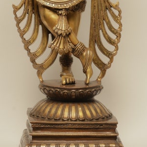 Krishna Statue in Brass, 80 CM Big Large Size Krishna Brass Idol ...