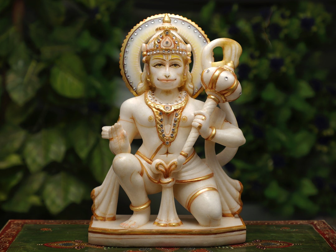 Lord Hanuman Idol ,29CM Shri Hanuman Statue,bajrang Bali Murthi,sitting ...