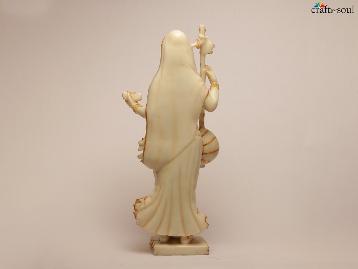 Meera Bai Statue, 24" Inches Mira Bai Sculpture in Reform Marble ...