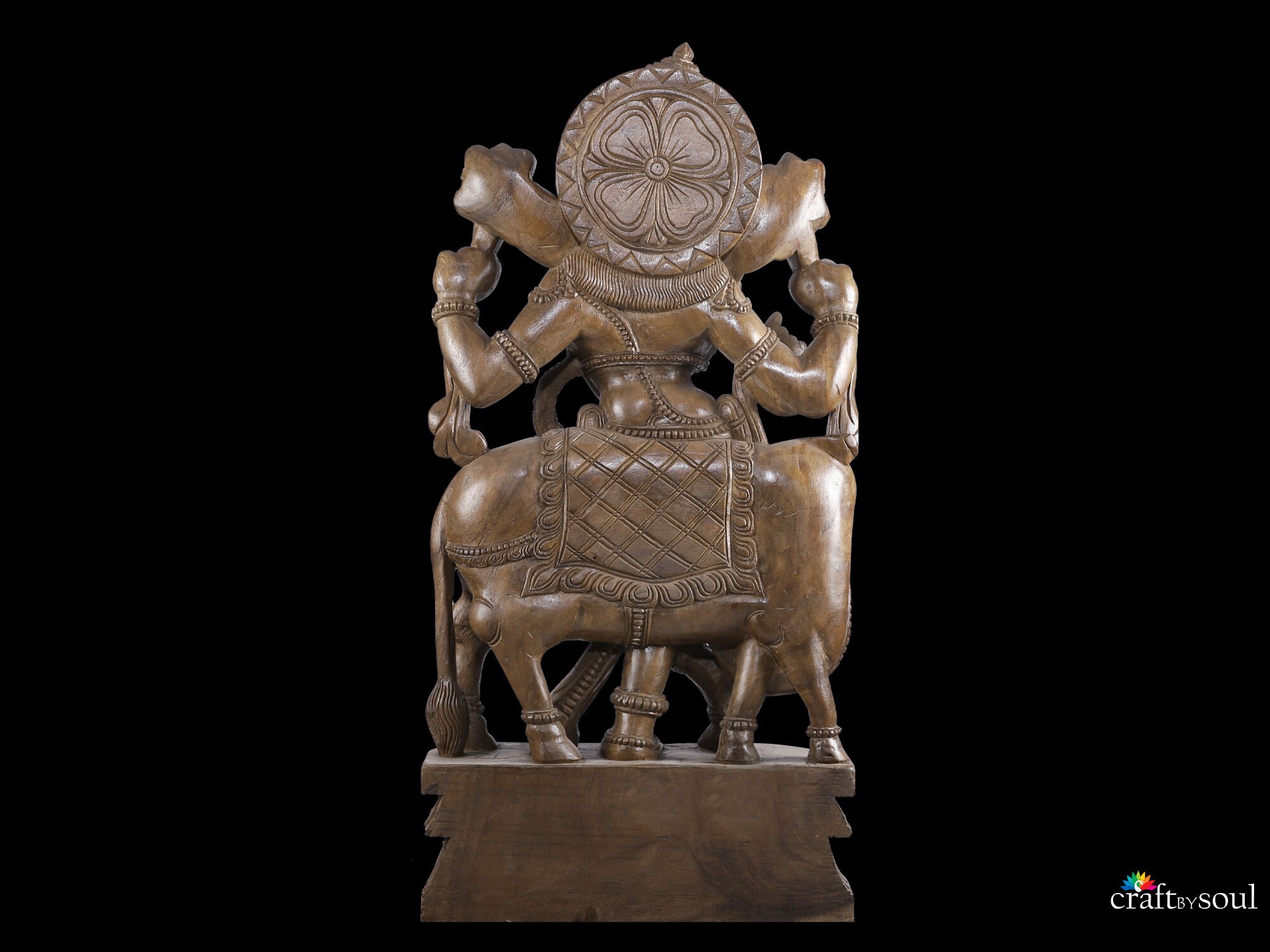 Lord Krishna Statue in Wood,94cm Wooden Krishna Idol,figurine for ...