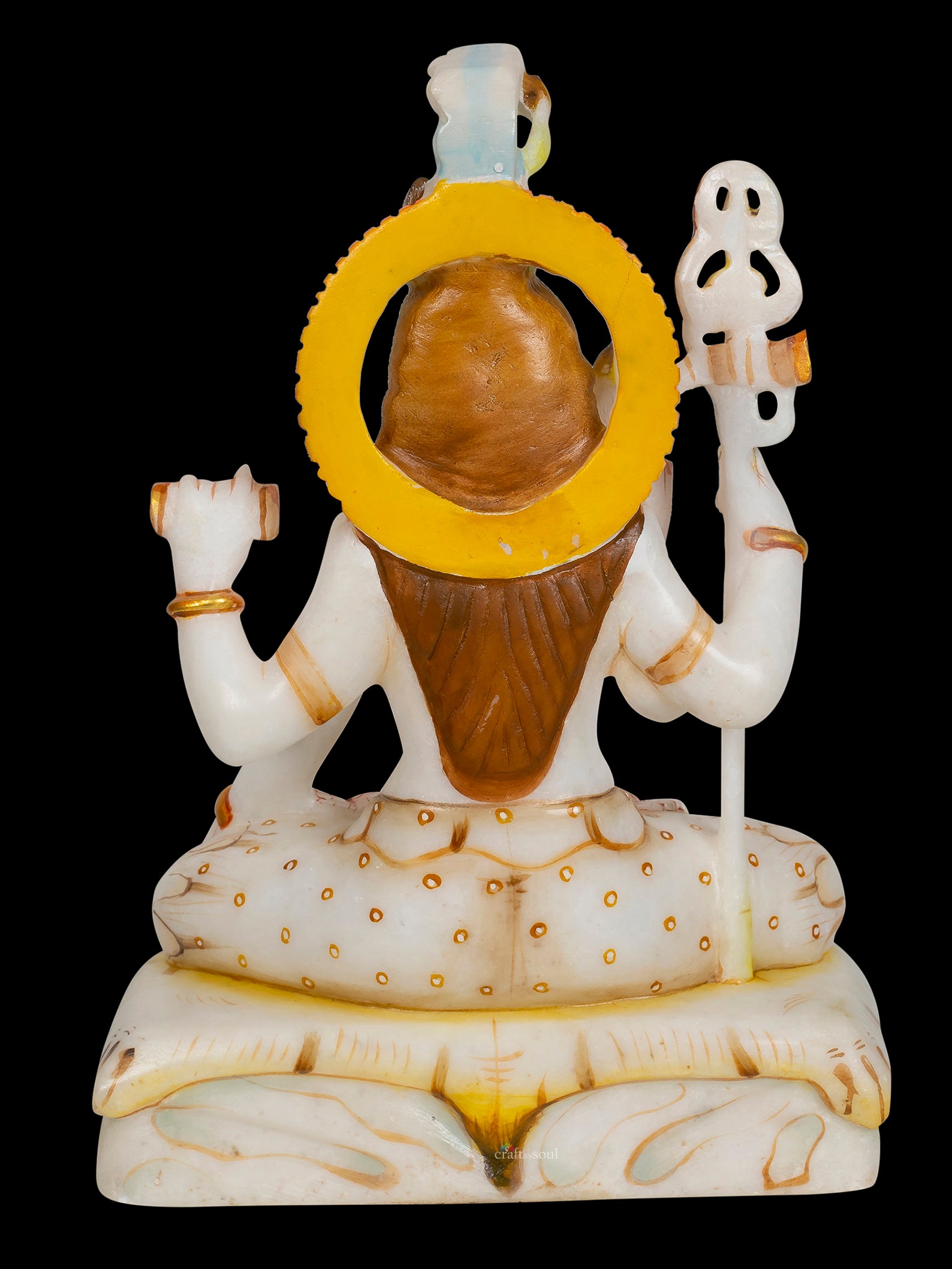 Lord Shiva Statue26cm Shiv Idol Made With Pure Marble Shiv - Etsy