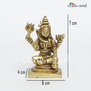 Lord Shiva Statue, Small Size Mahadev Idol Brass, Adiyogi Shiva Statue ...