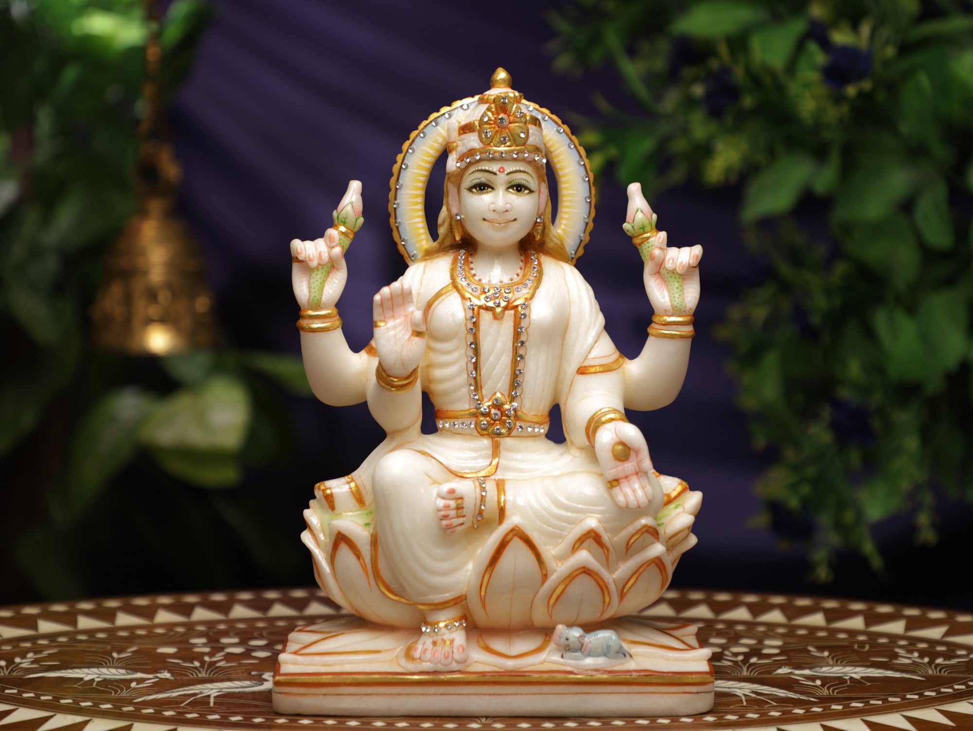 fertility Sitting Lakshmi good fortune Goddess Laxmi Statue prosperity ...