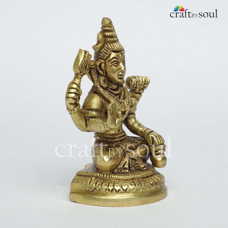 Lord Shiva Statue Small Size Mahadev Idol Brass Adiyogi - Etsy