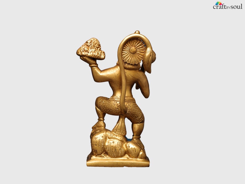 Lord Hanuman Statue6 Inch Small Hanuman Figurinepure Brass - Etsy